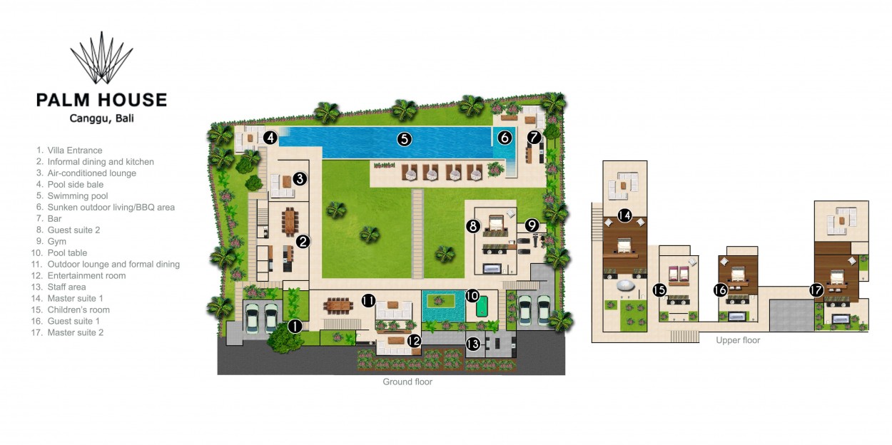 Villa The Palm House Canggu - Luxury Bali Rental | Chef & Staff